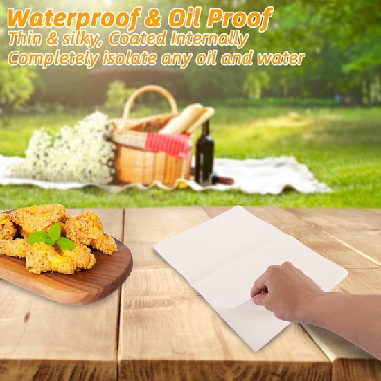 500 vellen boterhampapier 28 x 38 cm - waspapier voor levensmiddelen ...