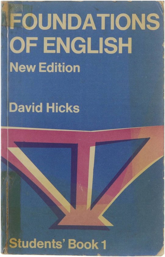 Foundations of English Students' Book 1, David Hicks | 9780582522053 ...