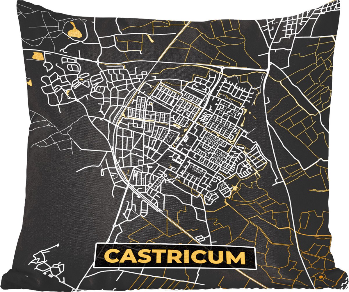 Kaart - Castricum - Goud - Zwart | bol.com