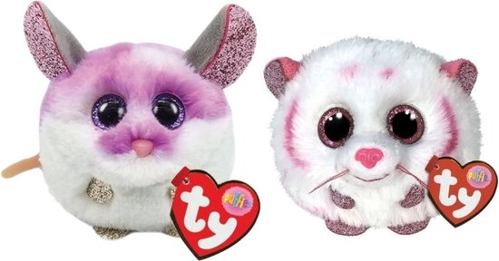 Ty - Knuffel - Teeny Puffies - Colby Mouse & Tabor Tiger | bol
