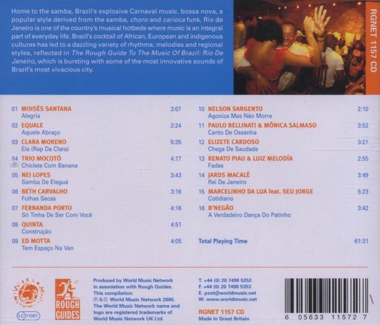 Various Artists - The Rough Guide To Music Of Brazil: Rio De Janeiro ...