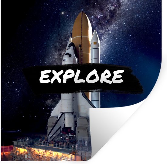 Muurstickers - Sticker Folie - Ruimte - 'Explore' - Quotes - Spreuken ...