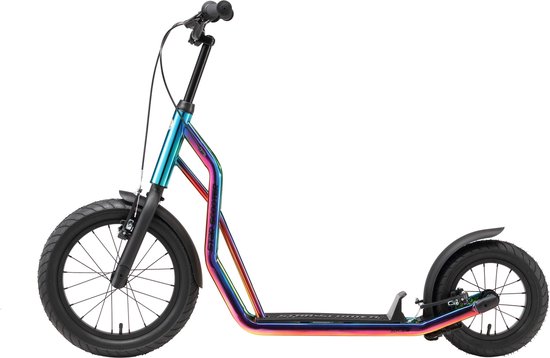 STAR SCOOTER scooter 16 pouces + 12 pouces, chromé | bol