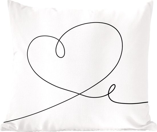 One line tekening van hart | bol