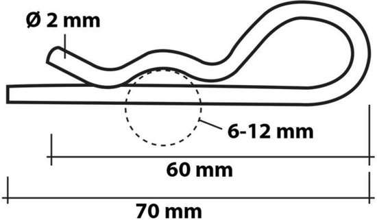 Pro Plus Borgveer - Enkel - Ø 2 mm - 6 t/m 12 mm | bol.com