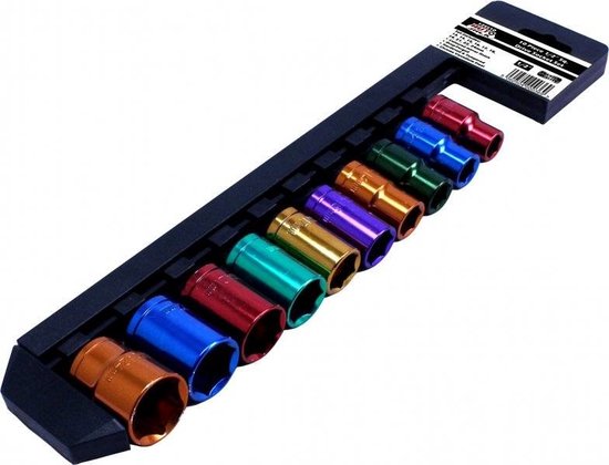 Doppenset 10-delig | 12SS10 1/2" | bol