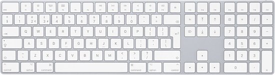 Apple Magic Keyboard with Numeric Keypad QWERTY Danish aluminium | bol