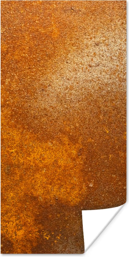 Poster Metaal - Roest - Oranje - Vintage - Industrieel - 75x150 cm | bol