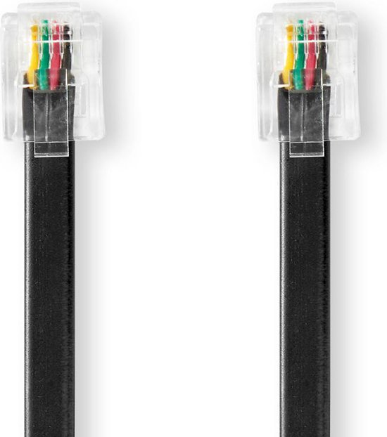 Nedis Telecomkabel | RJ11 Male | RJ11 Male | 2.00 m | Design kabel ...