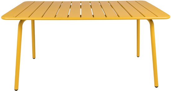 MaximaVida metalen tuintafel Max okergeel 150 x 80 cm | bol.com