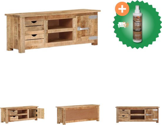 vidaXL TV-meubel - Hout - 110 x 30 x 40 cm - Rustieke uitstraling ...