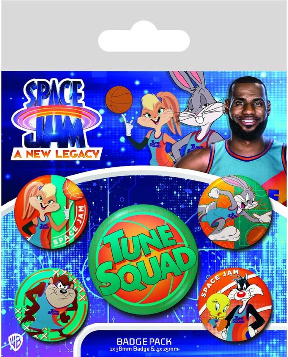 Warner Bros - Space Jam: A New Legacy - "Tune Squad" Set van 5 Badges | bol