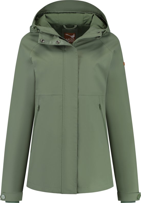 MGO Skylar - Waterdichte jas dames - Regen jacket vrouwen - Groen | bol
