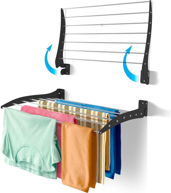 Equivera Wanddroogrek - Wanddroogrek Inklapbaar - Droogrek - Wand ...