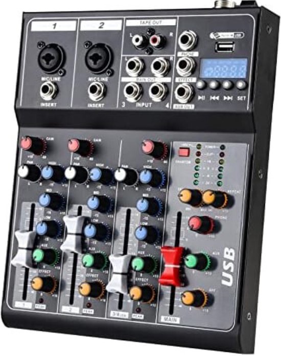 Mengpaneel dj - Mengpaneel mixer - Mengpaneel met versterker ...
