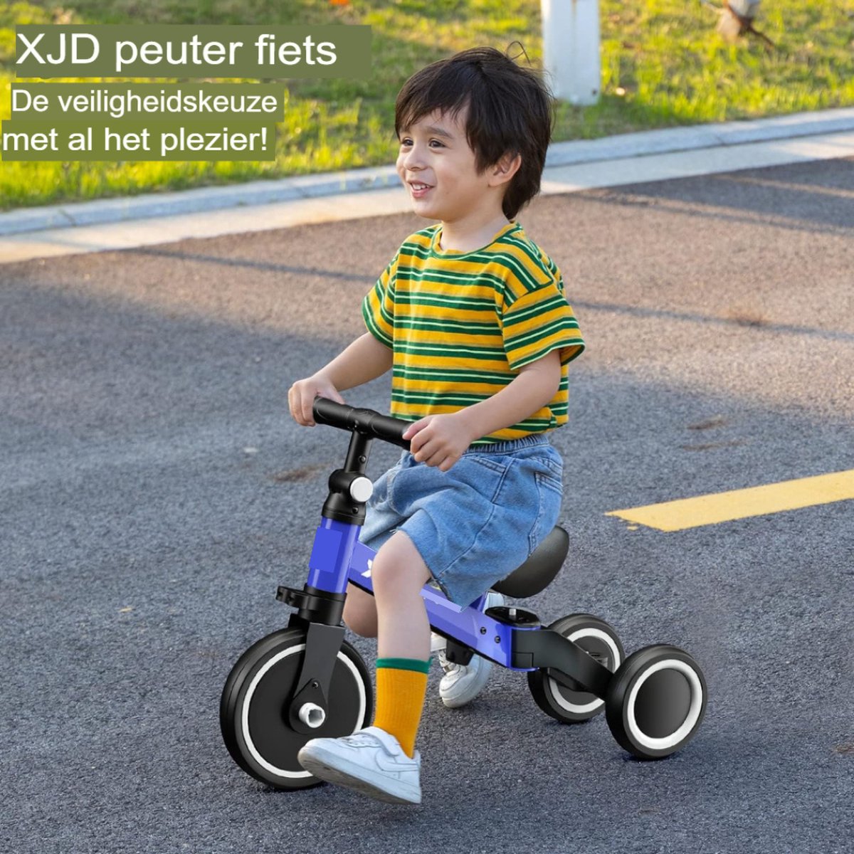 Loopfiets 1 Jaar Met Duwstok - Driewieler Met Duwstang - Loopwagen 1 ...