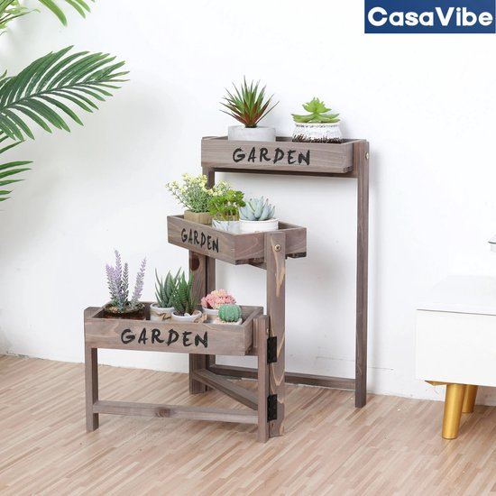 Plantenrek – Plantentafel – Plantenstandaard / Plantenhouder – Voor Binnen en Buiten -... | bol