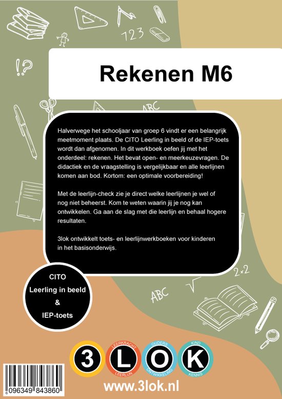 Rekenen Toetsboek groep 6 - M6 – groep 6 - CITO - Leerling in beeld - IEP - toets -... | bol