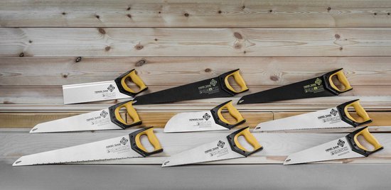FORTE Tools handzaag 45 cm 7 TPI Premium zaag, klassieke handzaag met ...
