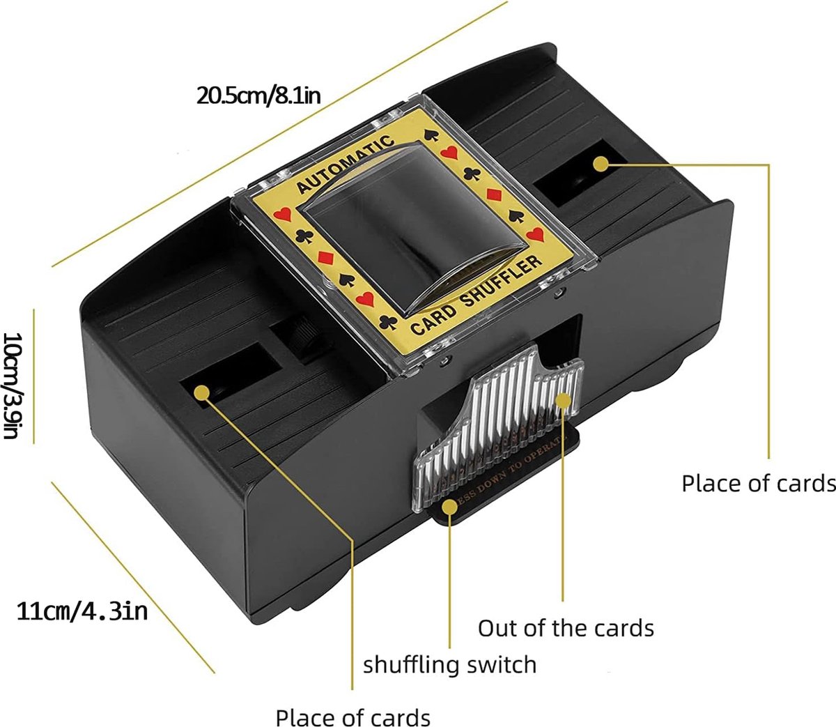 Kaartenschudder - Schudmachine - Kaarten schudder - Elektrisch ...