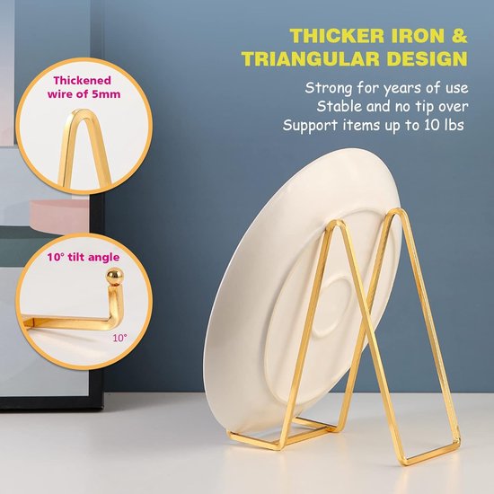 Ezel staander bord standaard metaal - 2 stuks bordenstandaard ...