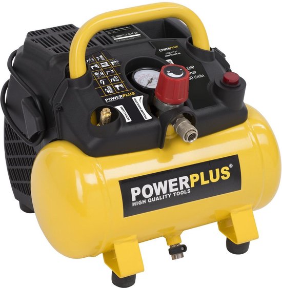 Powerplus POWX1721 Compressor - Luchtcompressor - 1100W - 8 bar ...