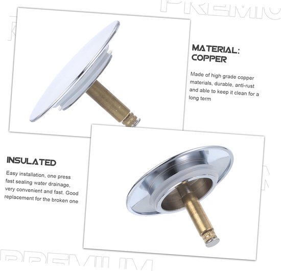 Badkuipafdekking - RVS badkuipafvoerstop Badkamer - Universele afvoerstop - Badstop... | bol