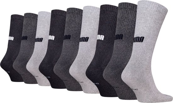 Puma Sportsokken Cushioned New Generation - 9 paar - Grey - Maat 35/38 ...