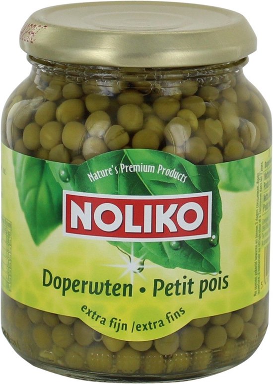 Noliko Doperwten extra fijn 12 potten x 340 gram | bol