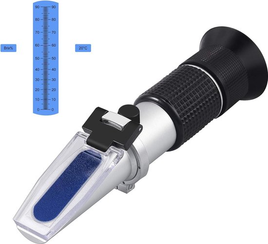 Refractometer - Alcoholmeter - Refractometer Suikerwaarde - Refractometer Alcohol | bol