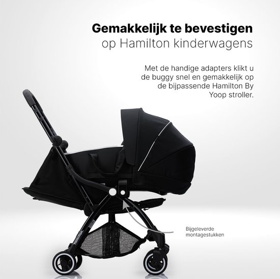 Hamilton by Yoop S1 Plus Buggy met monteerbare Premium Wieg – 2 in 1 ...