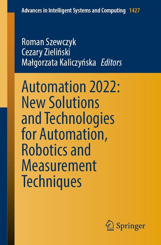 Advances in Intelligent Systems and Computing 1427 - Automation 2022 ...