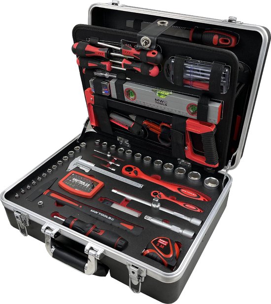 MW Tools - Mallette à outils - 157 outils BTK157W | bol