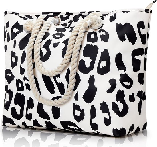 Grote strandtas met ritssluiting waterdichte badtas strandtas XL ...